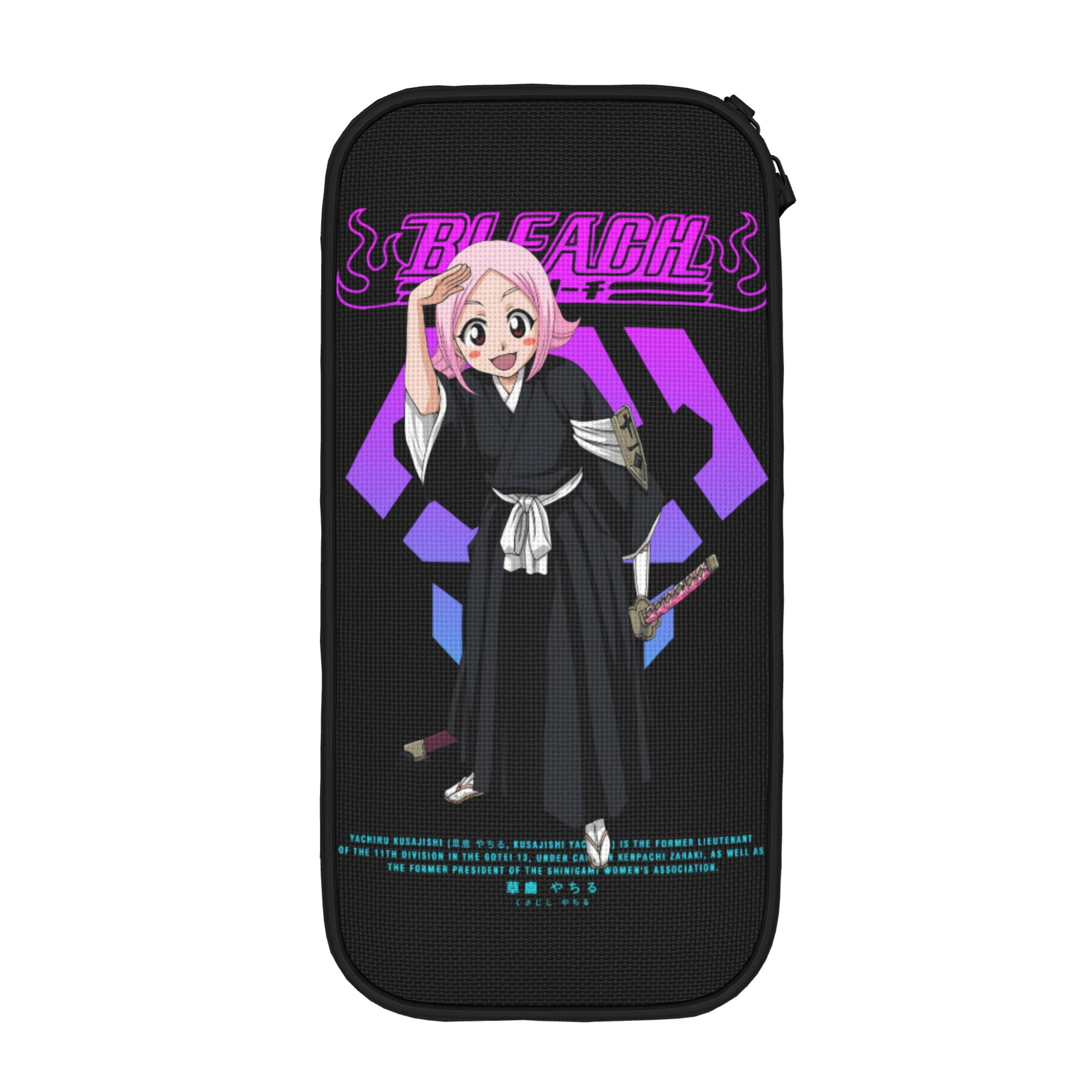 Large Capacity Pencil Pouch Bleach Kusajishi Yachiru Pencil Bag Storage ...