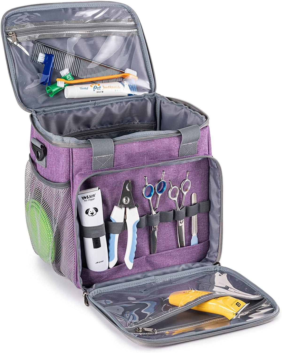 Pet Grooming Bag, Dog Grooming Supplies Organizer Tote Bag, Perfect for ...