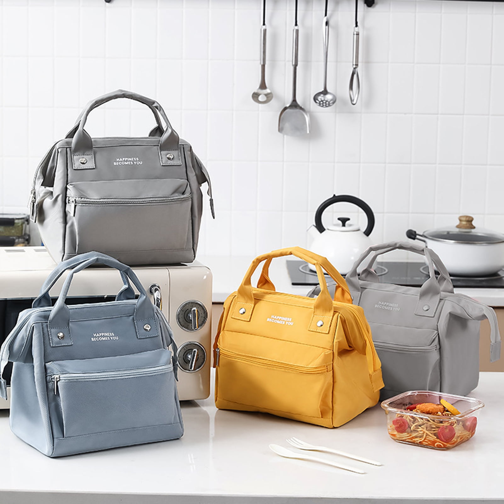 Large Capacity Picnic Bag with Portable Handle - Waterproof Oxford ...