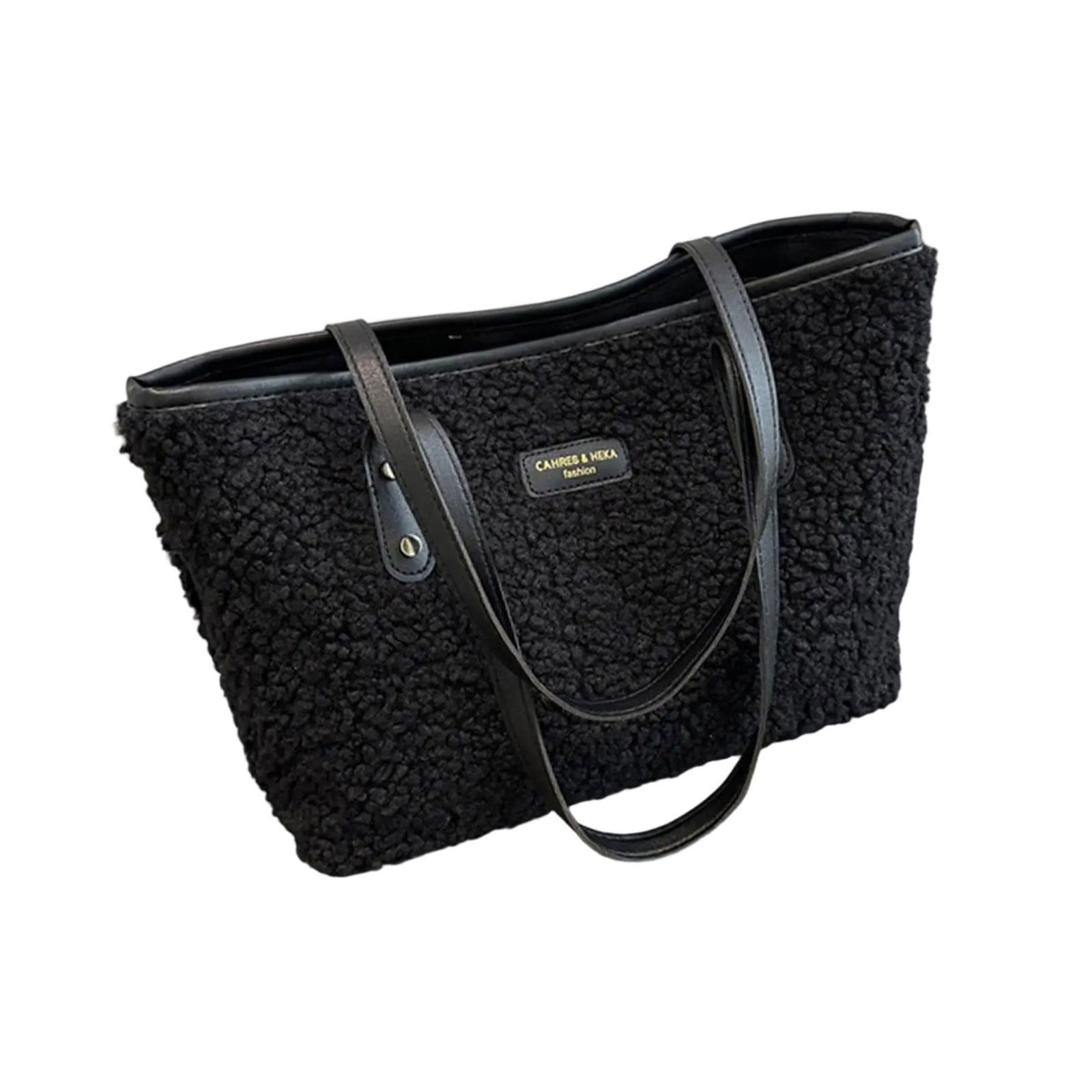 Large Capacity Plush Shoulder Bag For Daily Commute Soft And ...