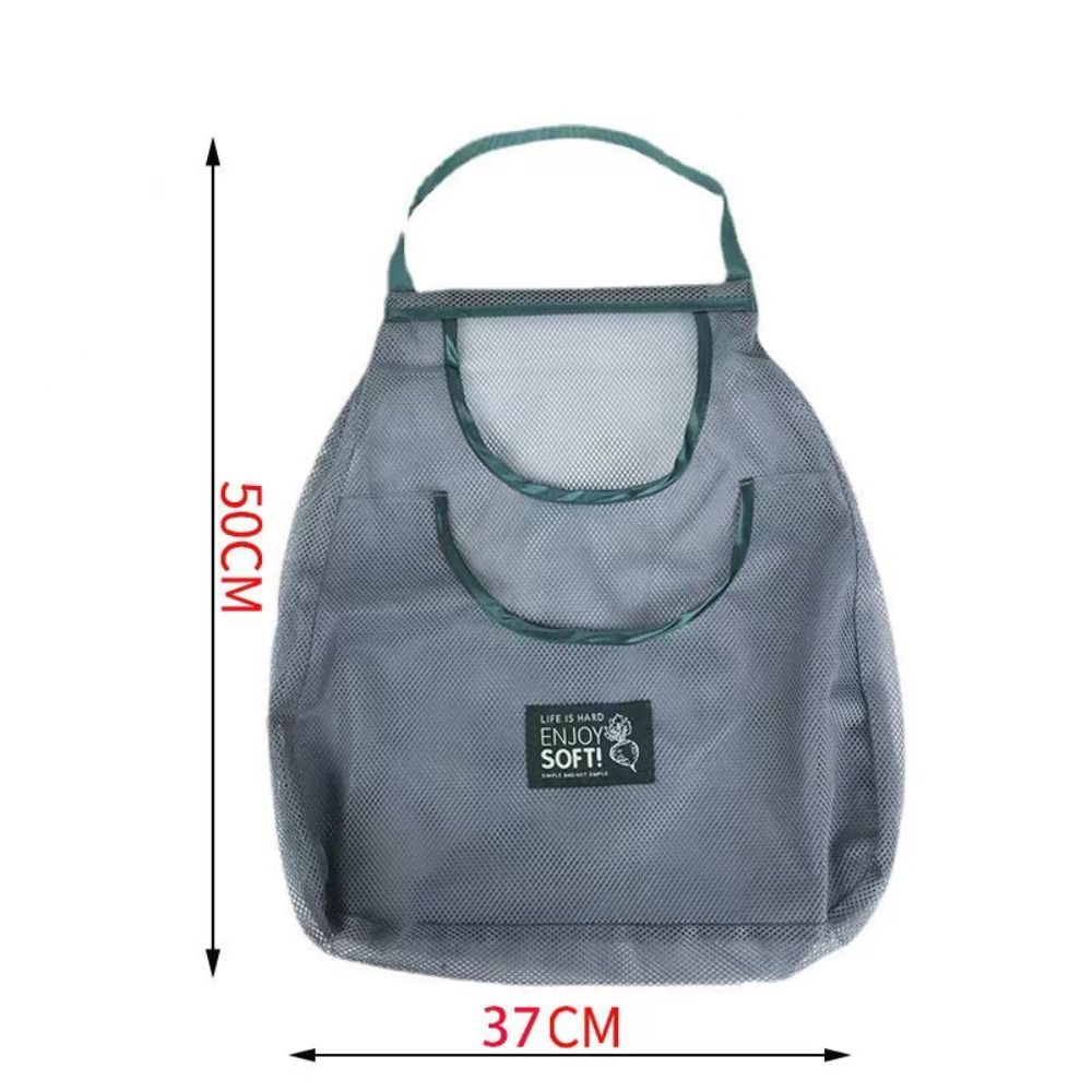 Large Capacity Polyester Reusable Kitchen Hanging Mesh Bag Fruit ...