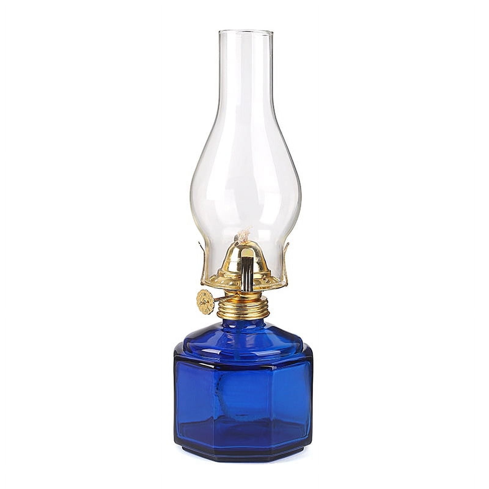 Large Capacity Polygon Glass Kerosene Lamp Butter Lamp Outdoor ...