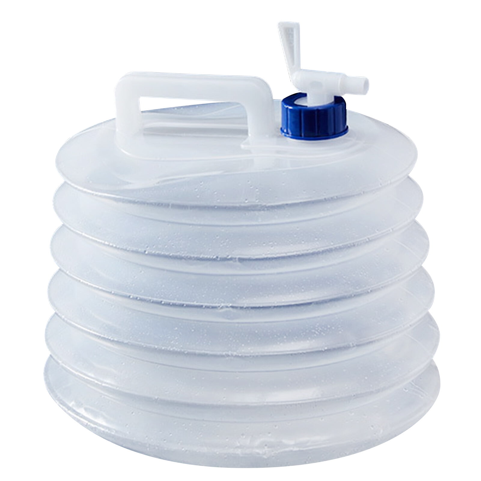 Large Capacity Portable Folding Water Container with Spigot Camping Water Storage Carrier Jug ...
