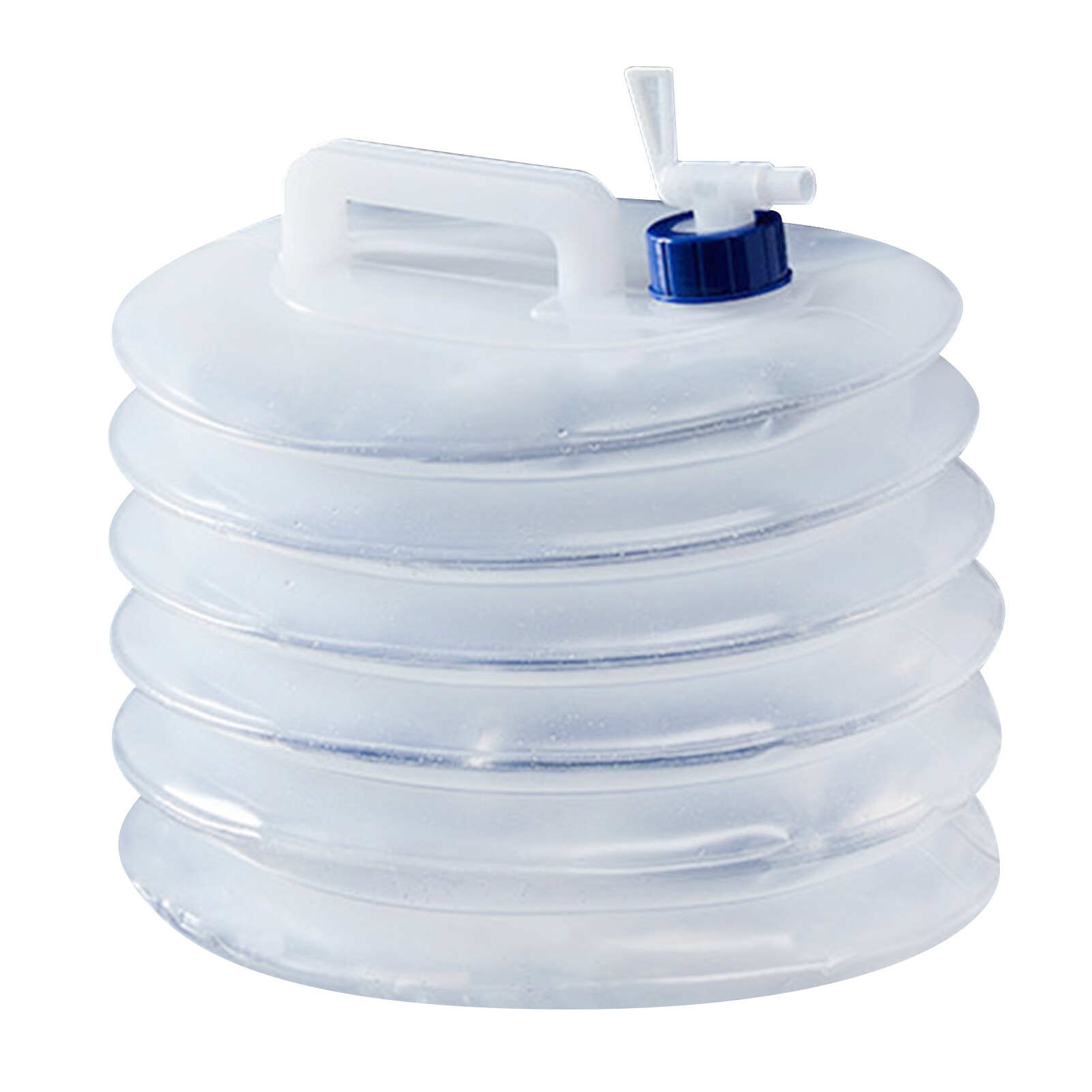 Large Capacity Portable Folding Water Container with Spigot Camping Water Storage Carrier Jug ...