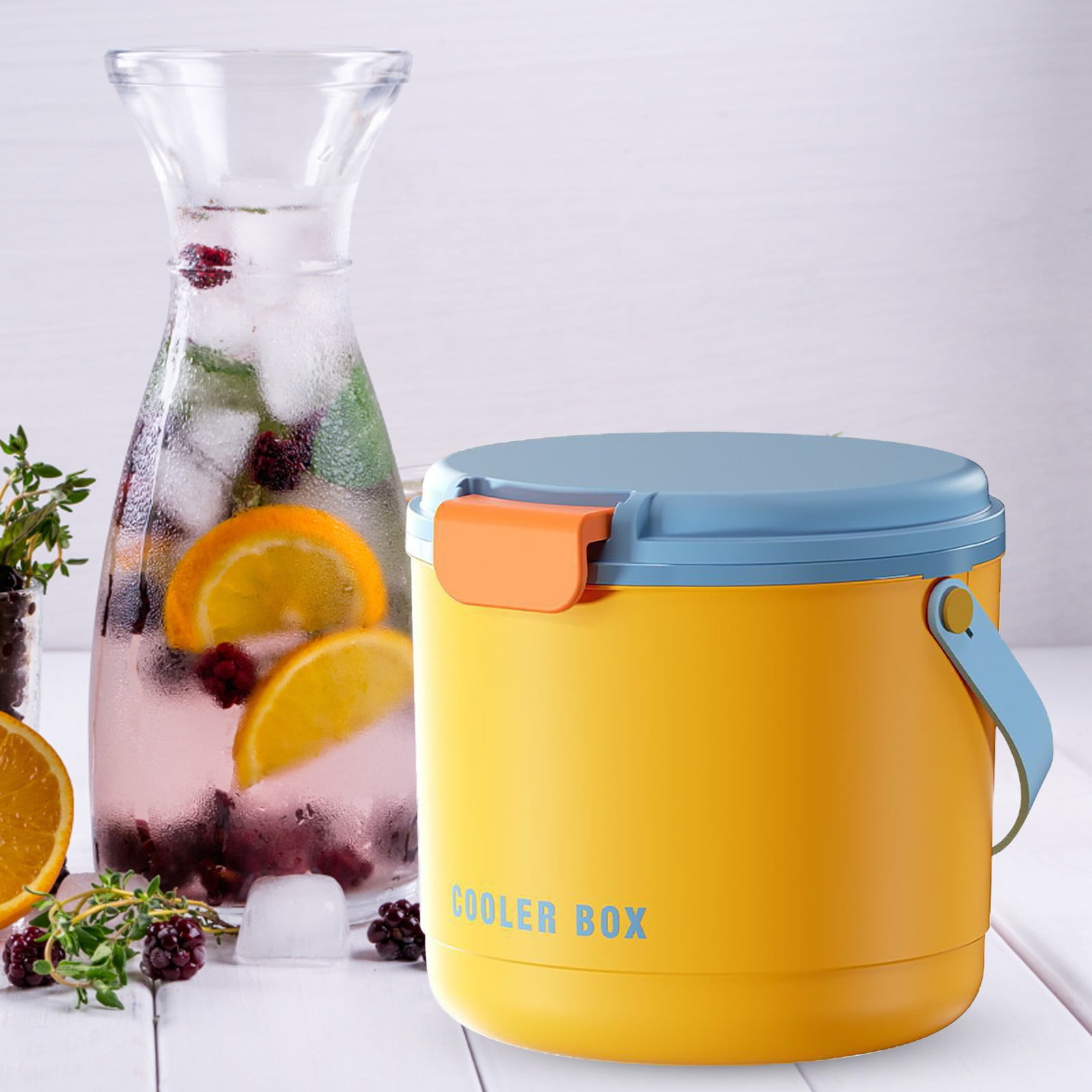 Large Capacity Portable Ice Cube Bucket Long-Term Heat Preservation ...