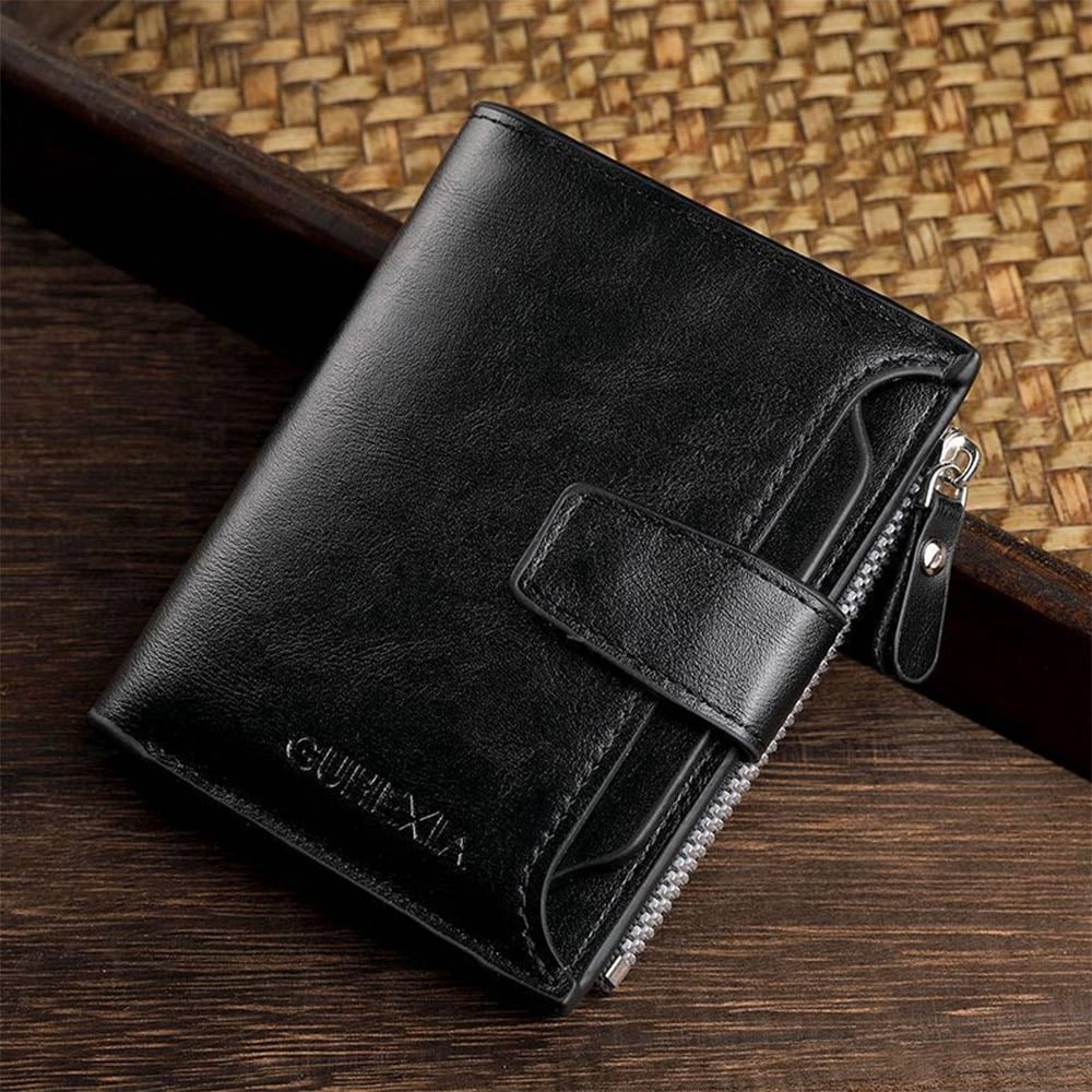 Large Capacity RFID Blocking PU Leather Card Bag Business Card Holder ...