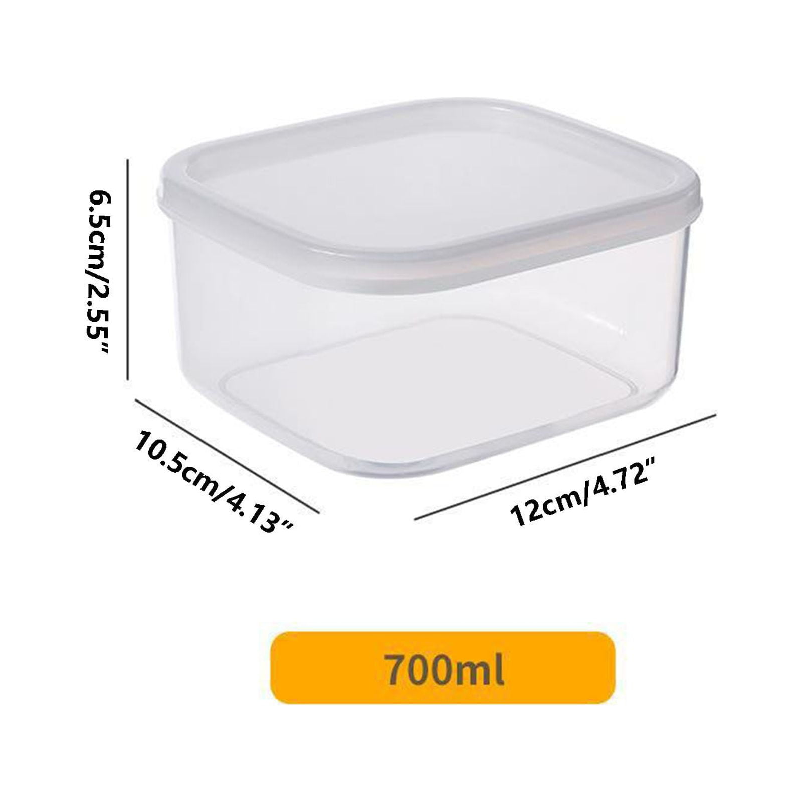 Large Capacity Refrigerator Storage Box 4-Size Set (700ml-1400ml ...