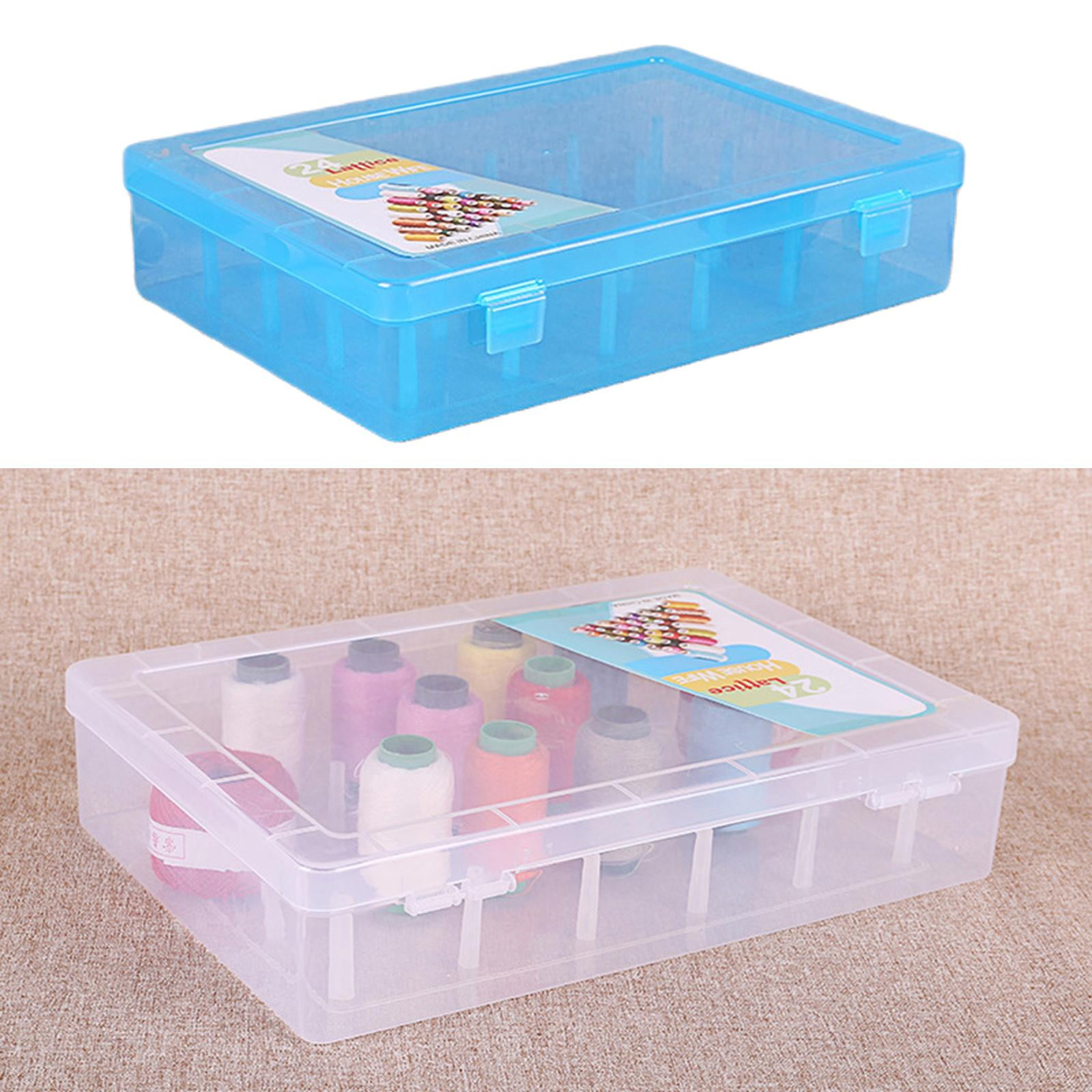Large Capacity Sewing Thread Storage Box Empty Craft Bobbins Organiser ...
