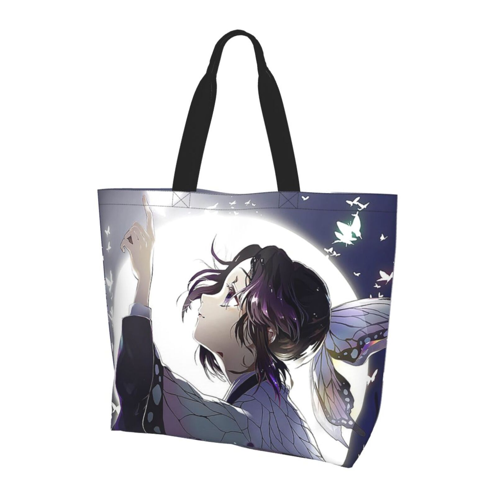 Large Capacity Shoulder Bag, Demon Slayer Kochou Shinobu Tote Bags ...