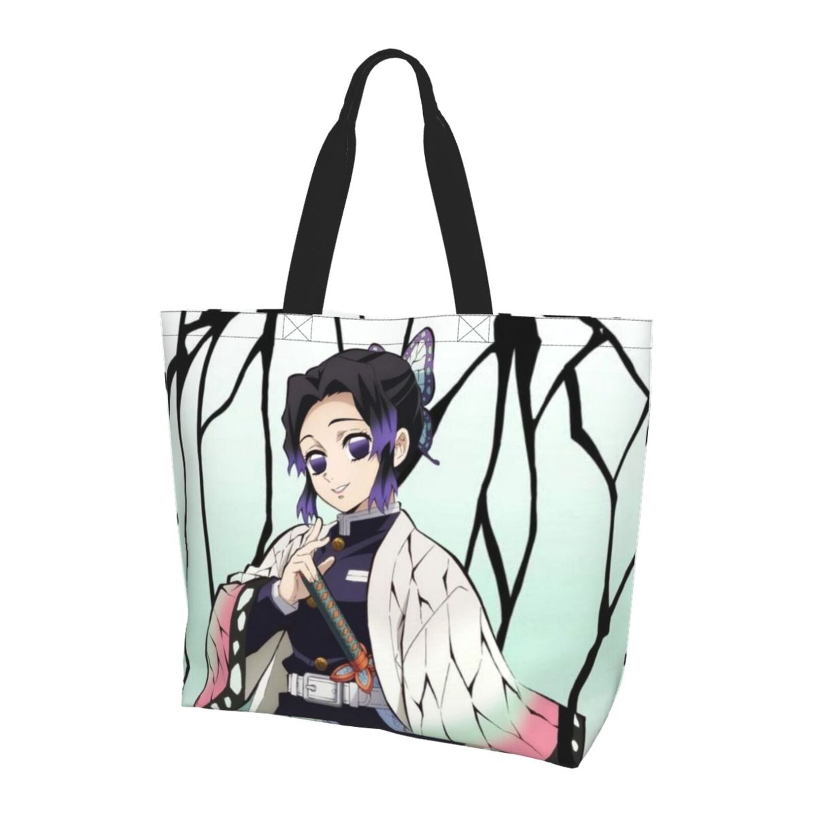 Large Capacity Shoulder Bag, Demon Slayer Kochou Shinobu Tote Bags ...