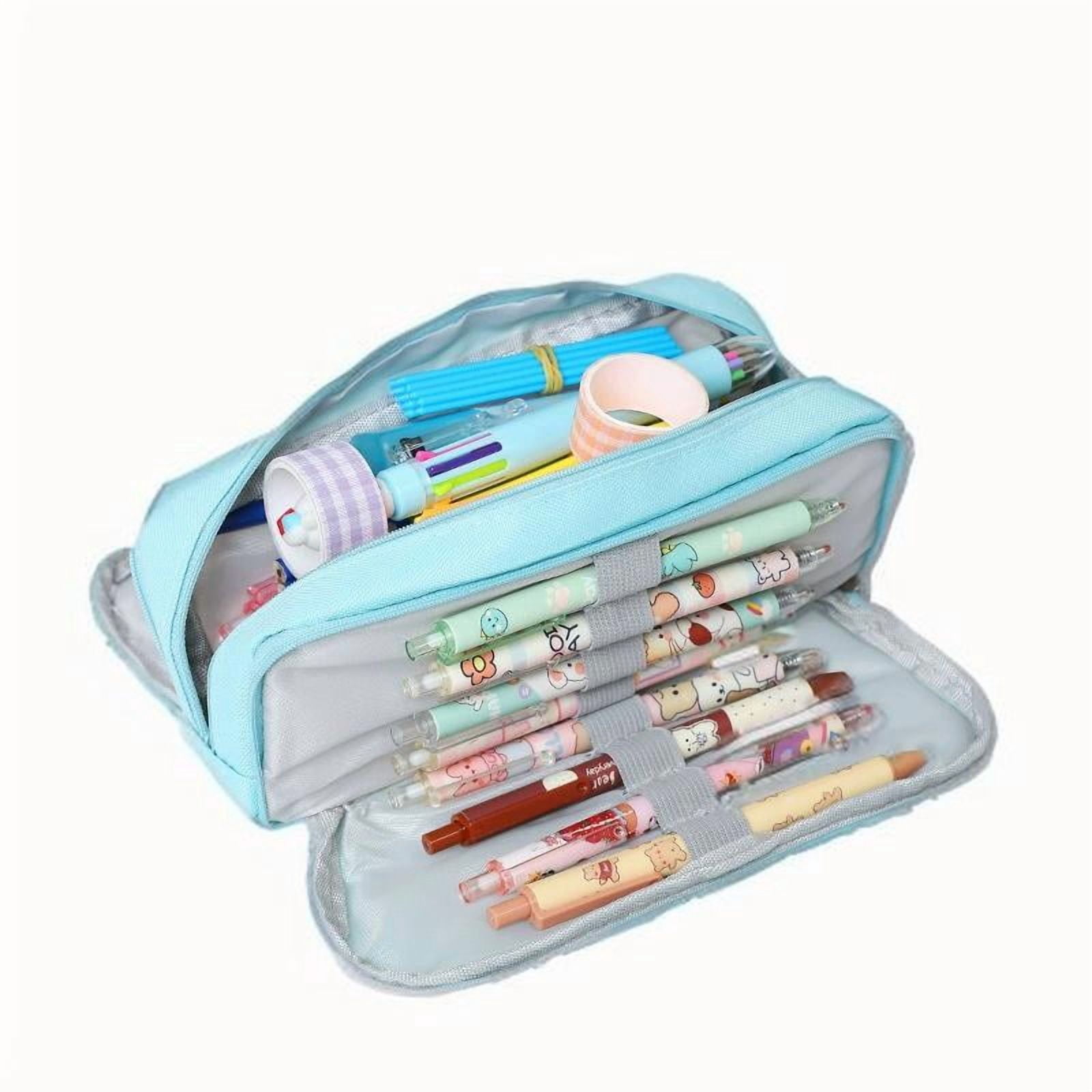 Large Capacity Special Aesthetic Pencil Case Organizer with 3 ...