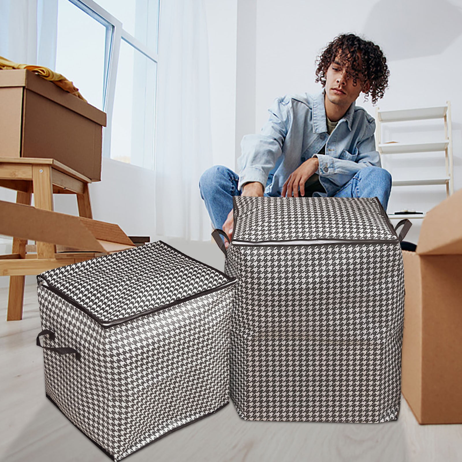 Large Capacity Storage Box Packing Boxes for Moving House with ...