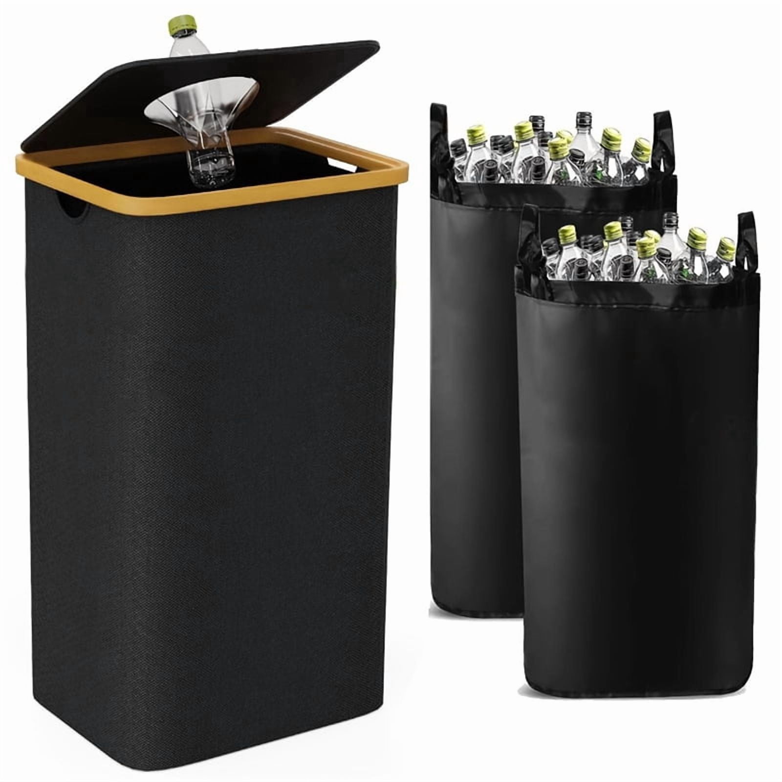 Large-Capacity Storage Box with Inner Bag, Foldable, for Bottles ...