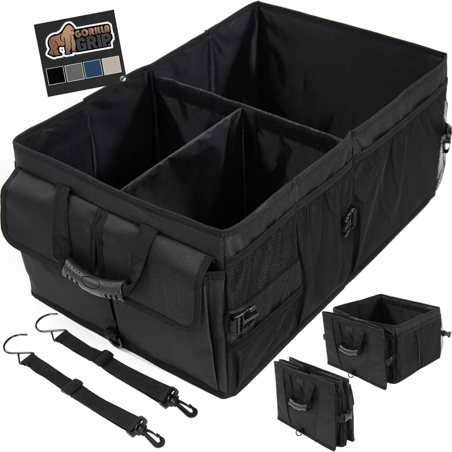 Large Capacity Sturdy Trunk Storage Organizer, Slip and Water Resistant ...