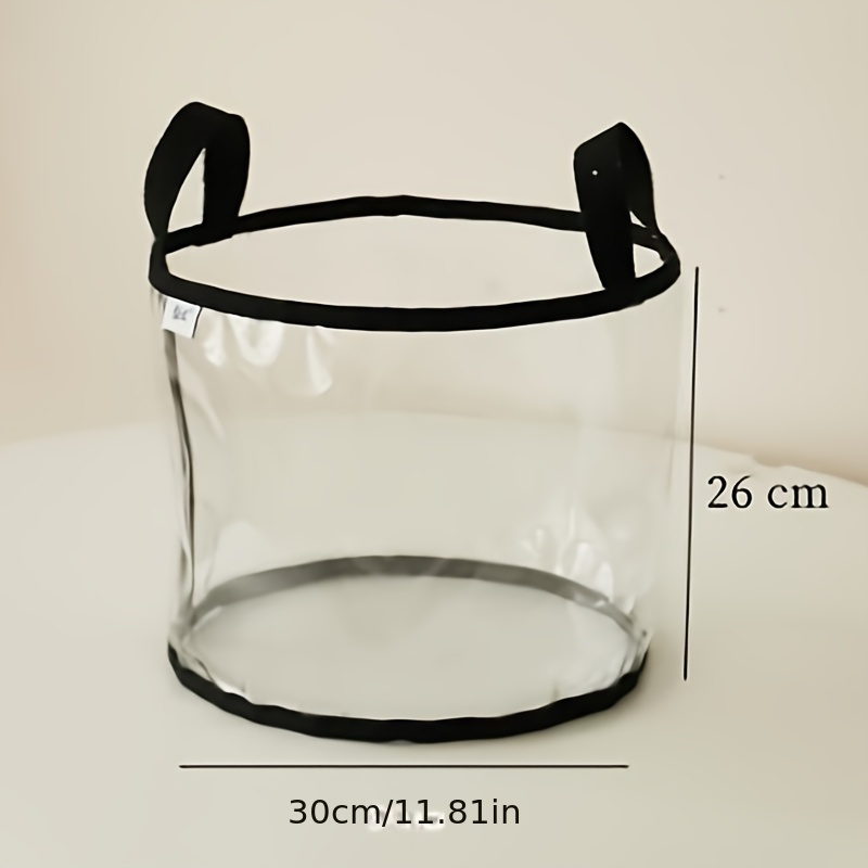 Large Capacity Transparent Cylinder Storage Bin - Versatile Organizer ...