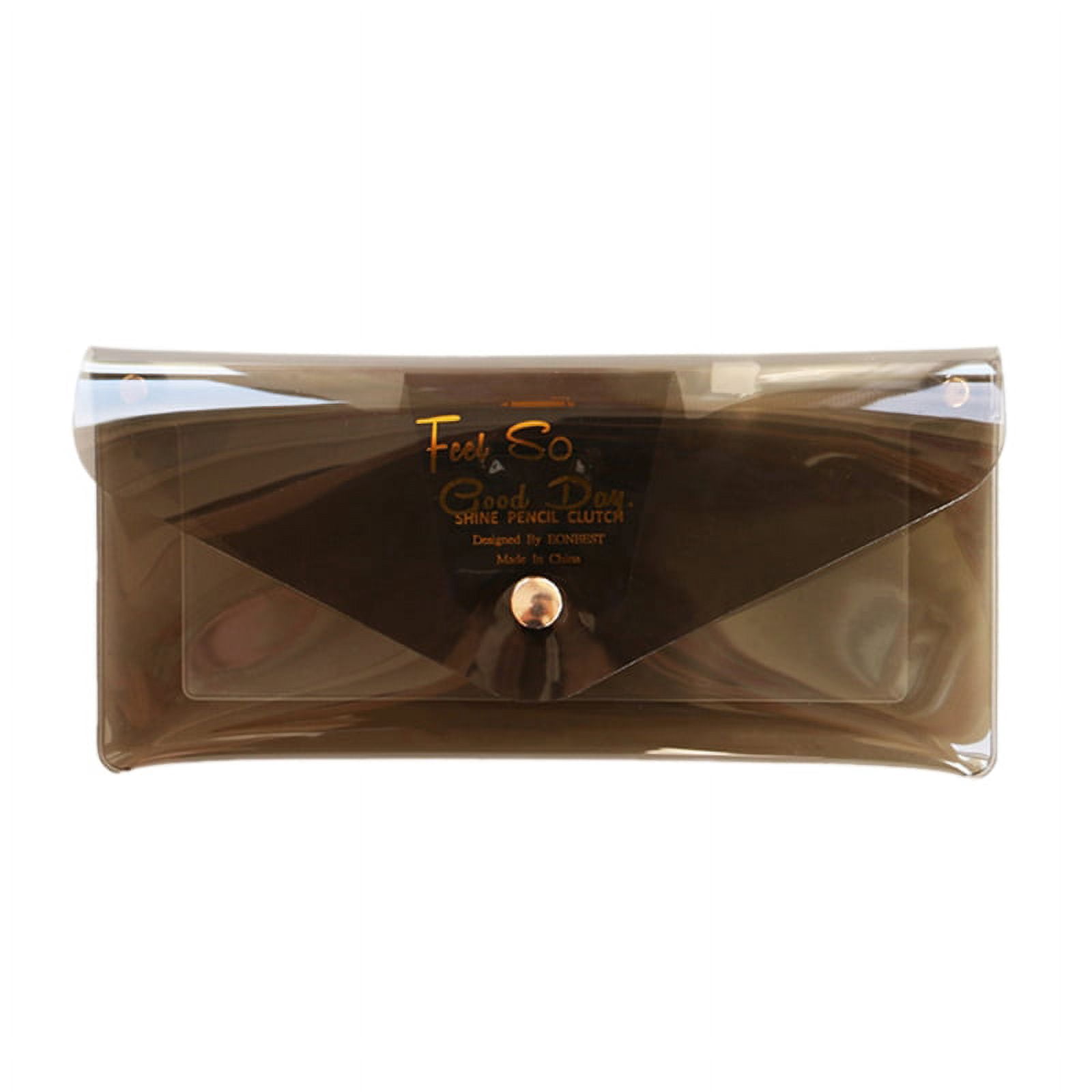 Large Capacity Transparent Pencil Bag Button Closure Design ...