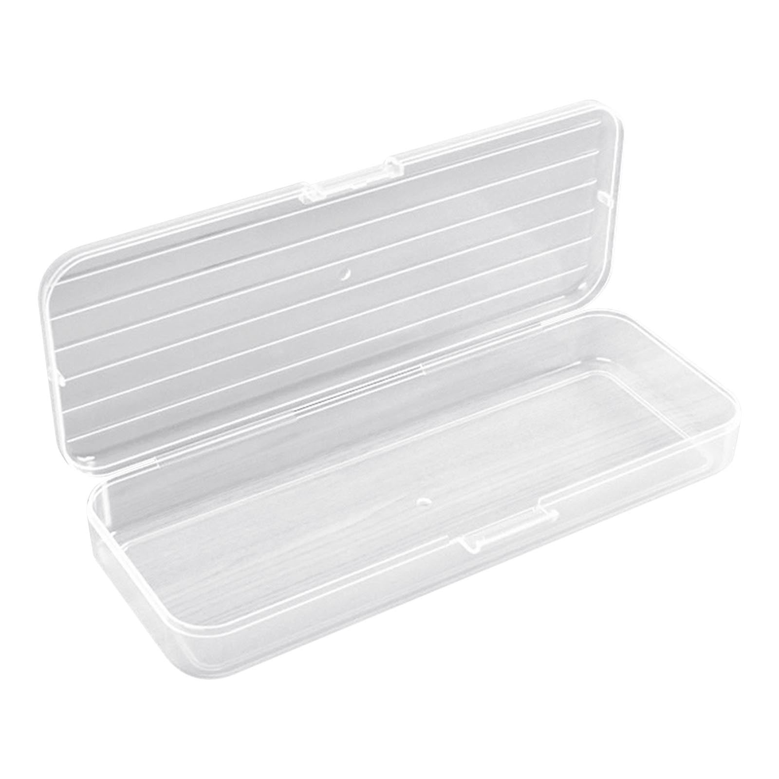 Large Capacity Transparent Pencil Box Desktop Stationery Storage ...