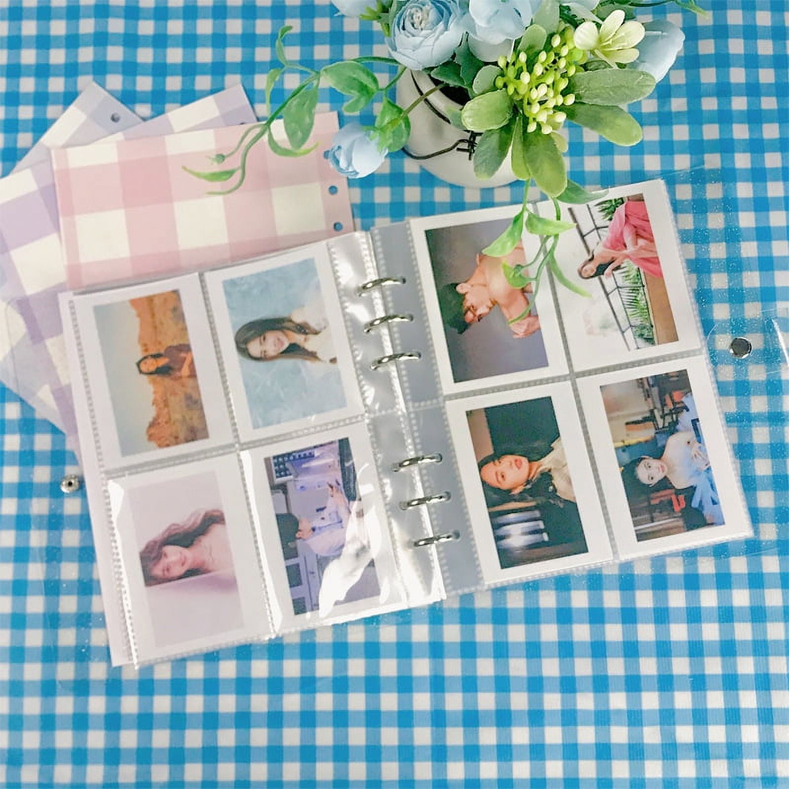 Large Capacity Transparent Sparkling 6-hole Loose-leaf Insert Album, 3 ...