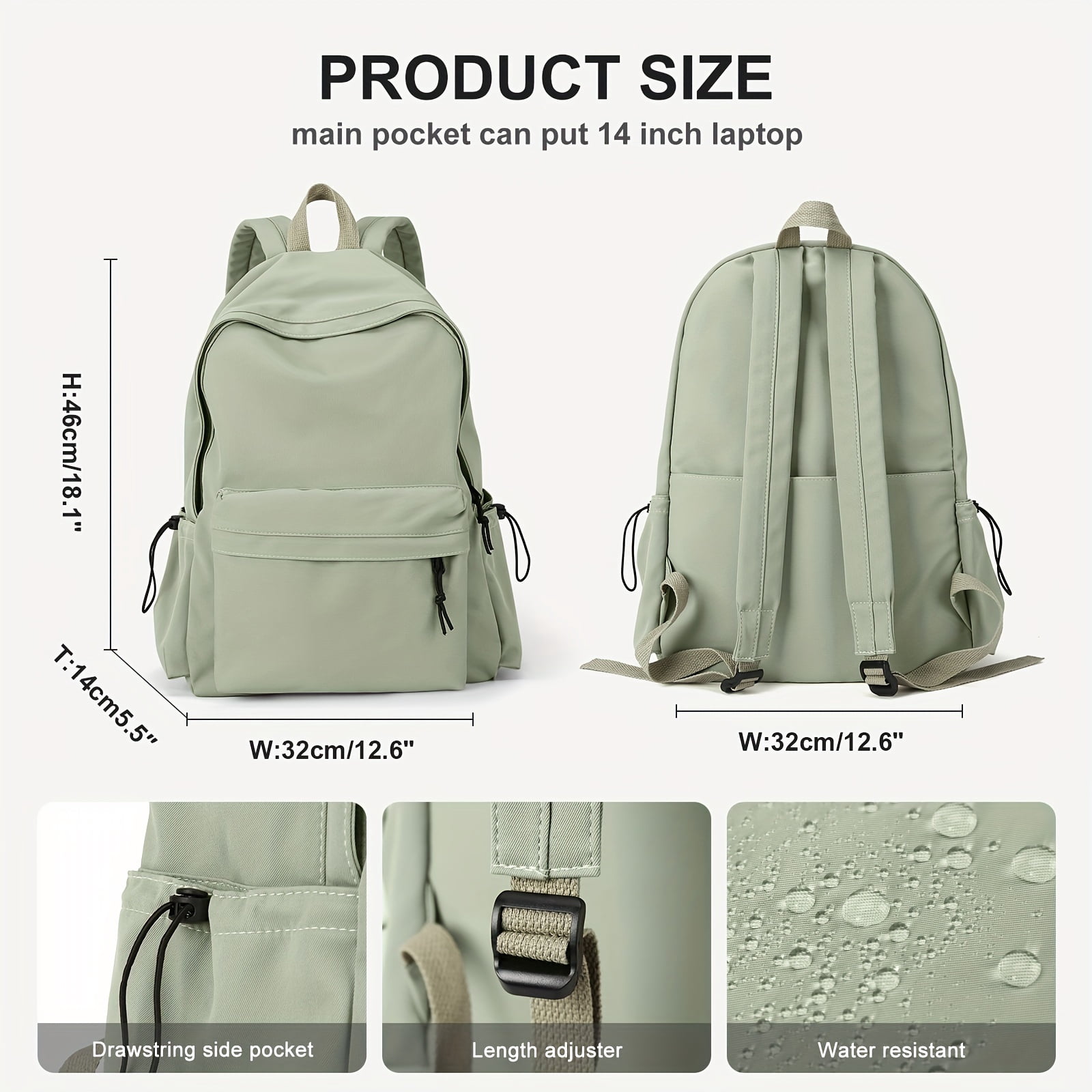 Large Capacity Travel Commuter Bag, Travel Backpack With Shoe ...