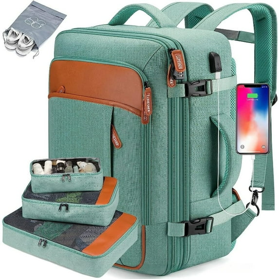 Large Capacity Travel Expandable Large Suitcase Backpacks With 4 ...