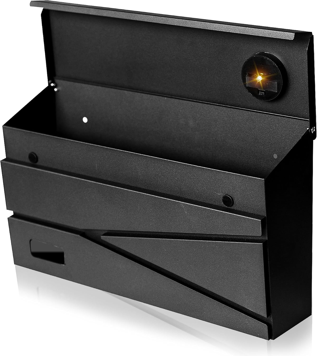 Large Capacity Wall Mount Mailbox for House, Visibility Galvanized ...