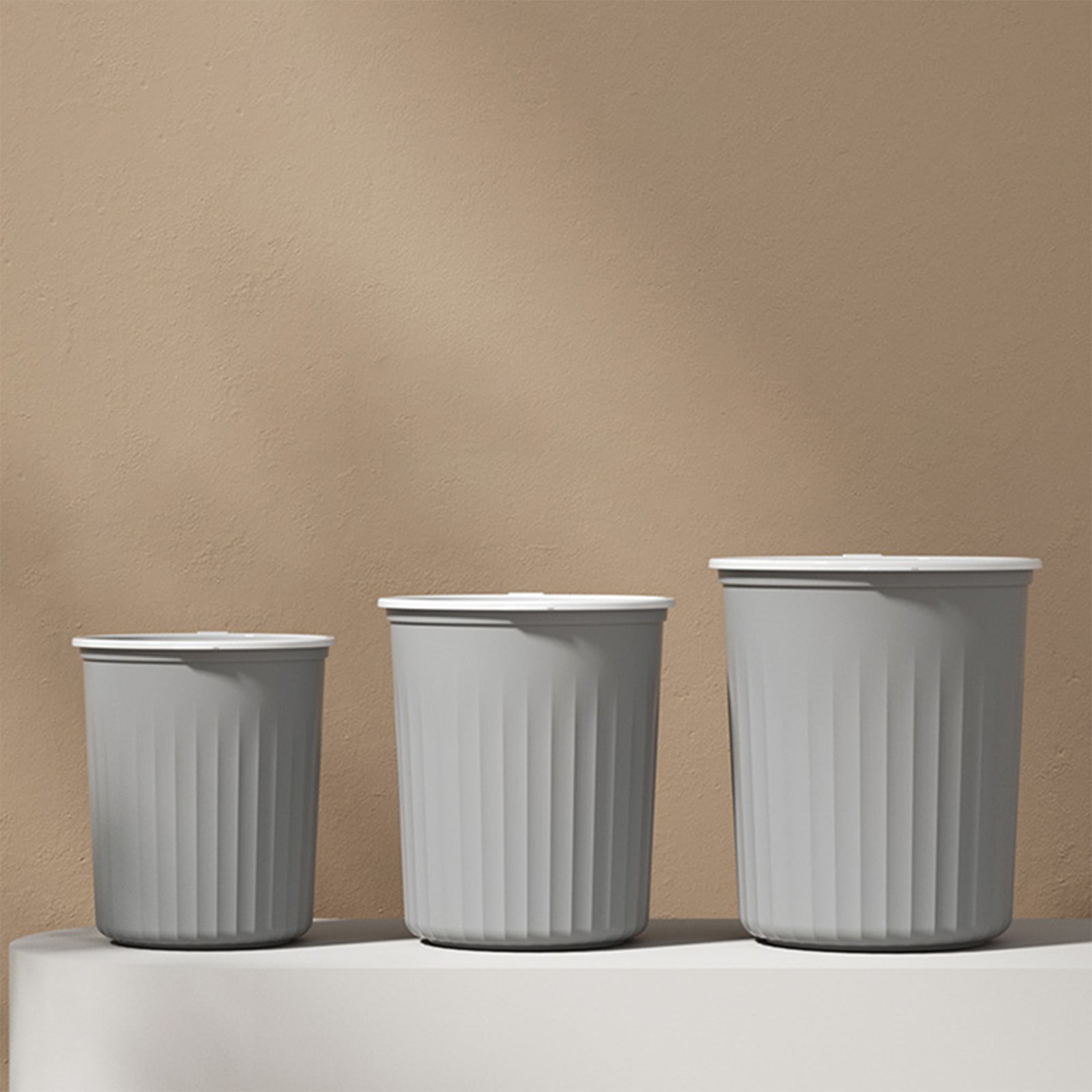 Large Capacity Wastebasket, Modern Living Room Design, Sturdy Metal ...