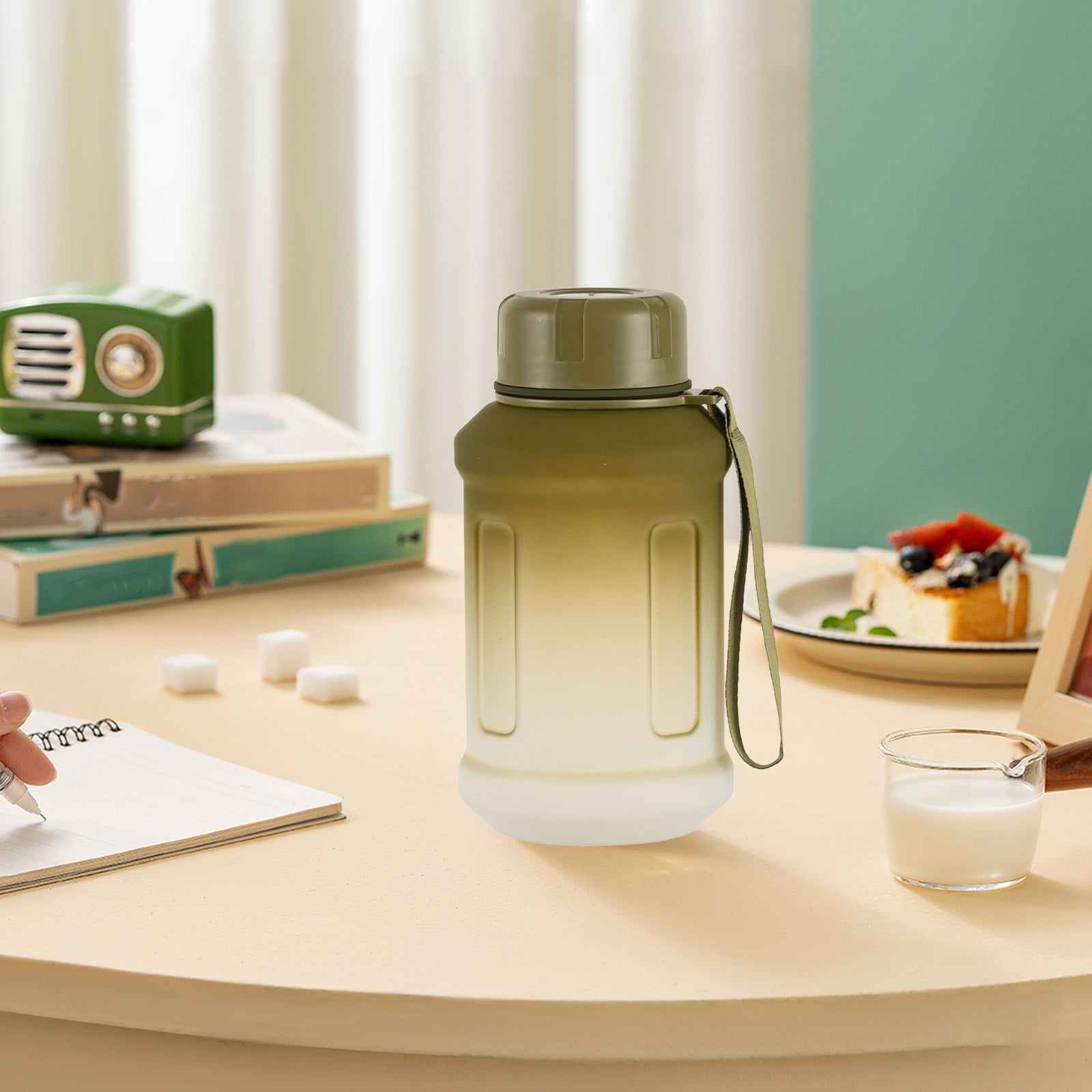 Large Capacity Water Bottle, 850ml Leakproof Gradient Sports Jug with ...