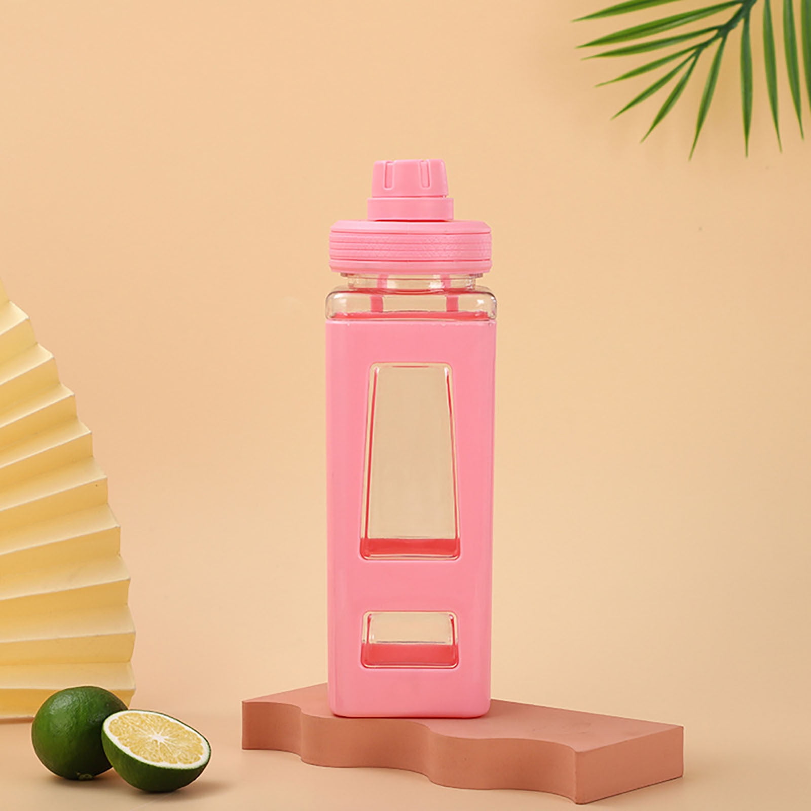 Large Capacity Water Cup Female Male Summer Plastic Straw Double ...
