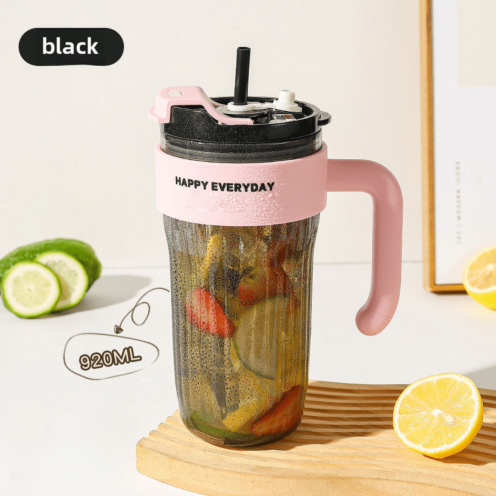Large-Capacity Water Cup Female Summer Good-looking Cup with Straw ...
