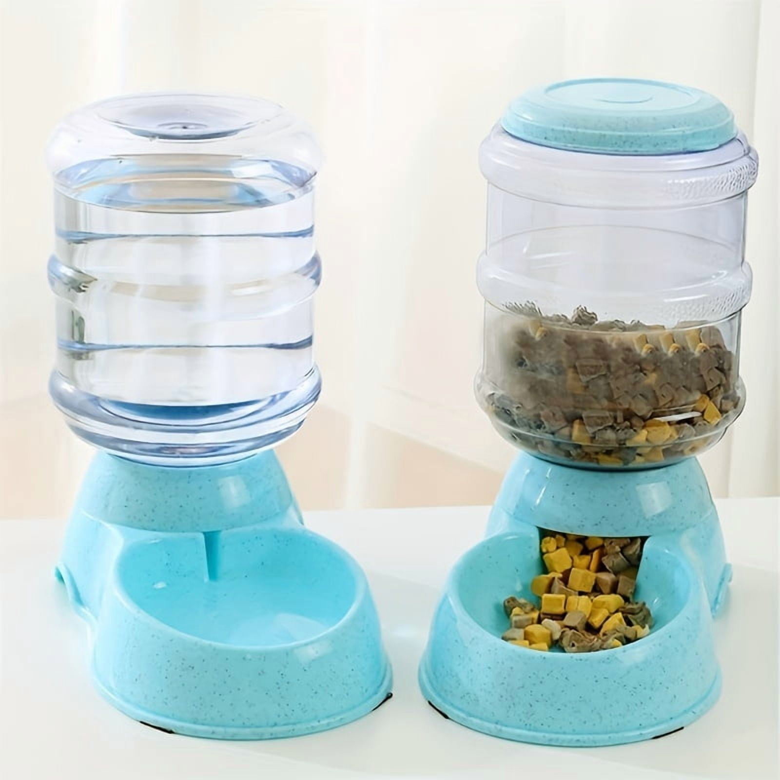 Large Capacity Water Storage Feeder Set for Pets Cats and Dogs, 2pcs ...