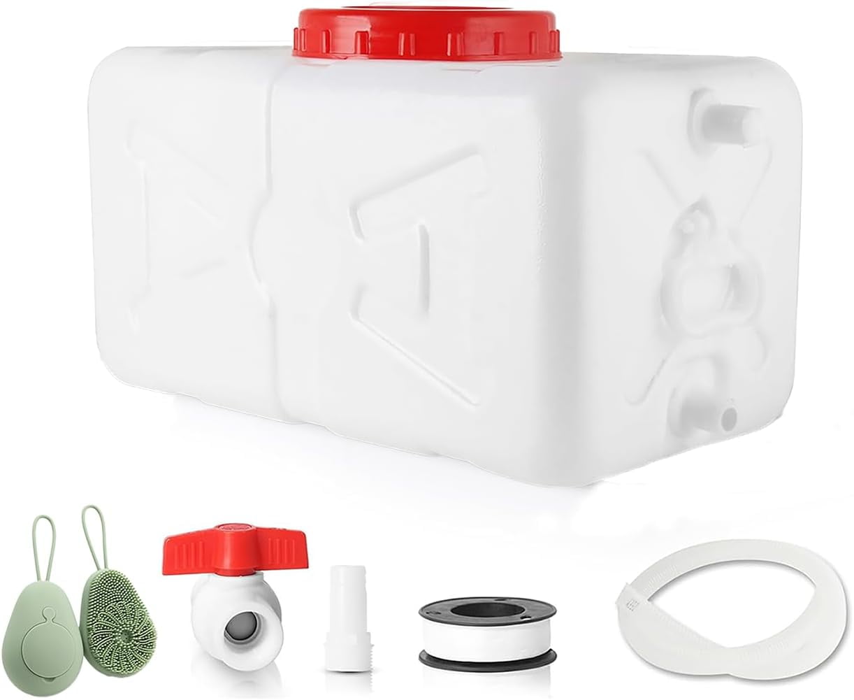 Large Capacity Water Tank with Faucet for Household and Outdoor Use ...