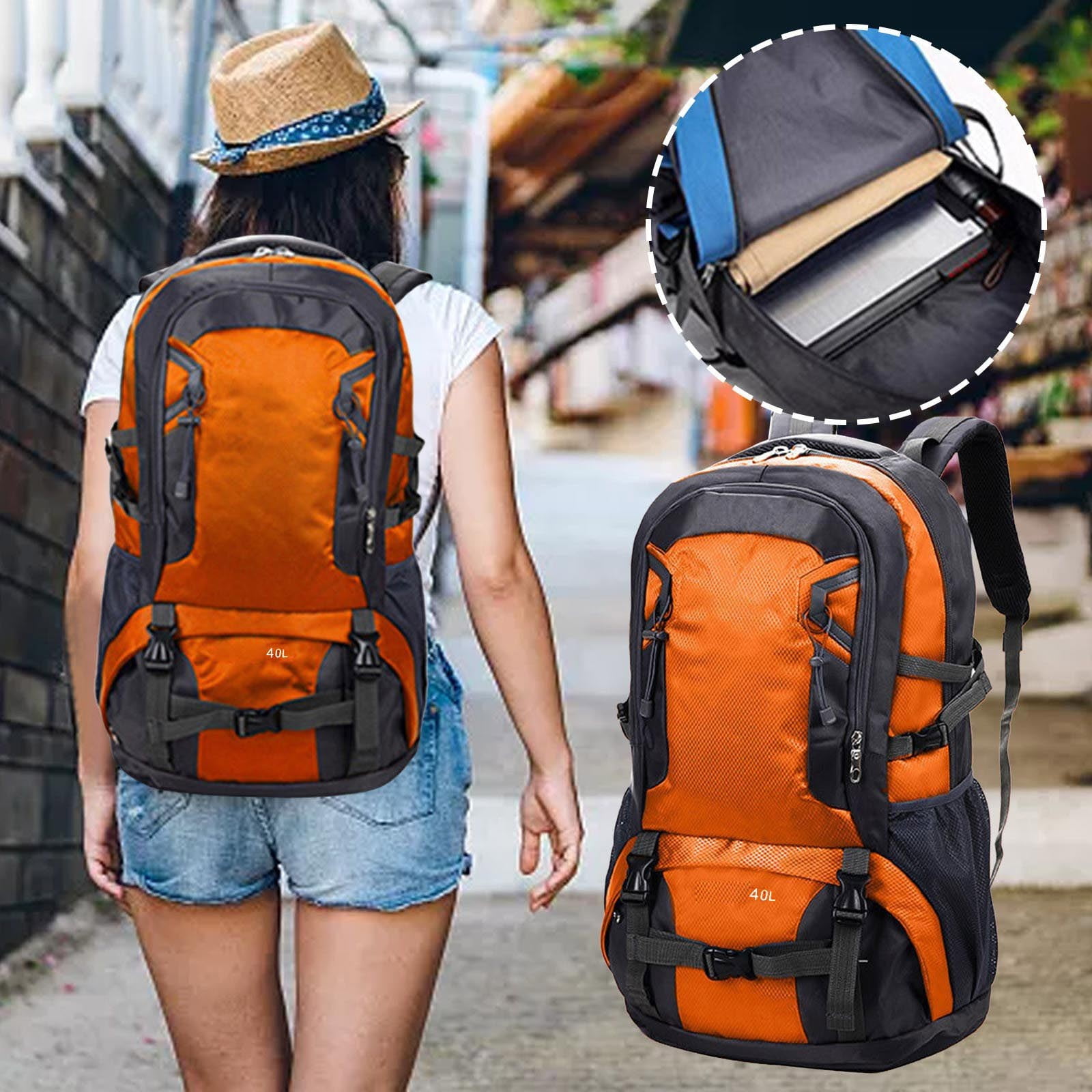 Large Capacity Waterproof Hiking Backpack, Modern Aesthetic Design ...