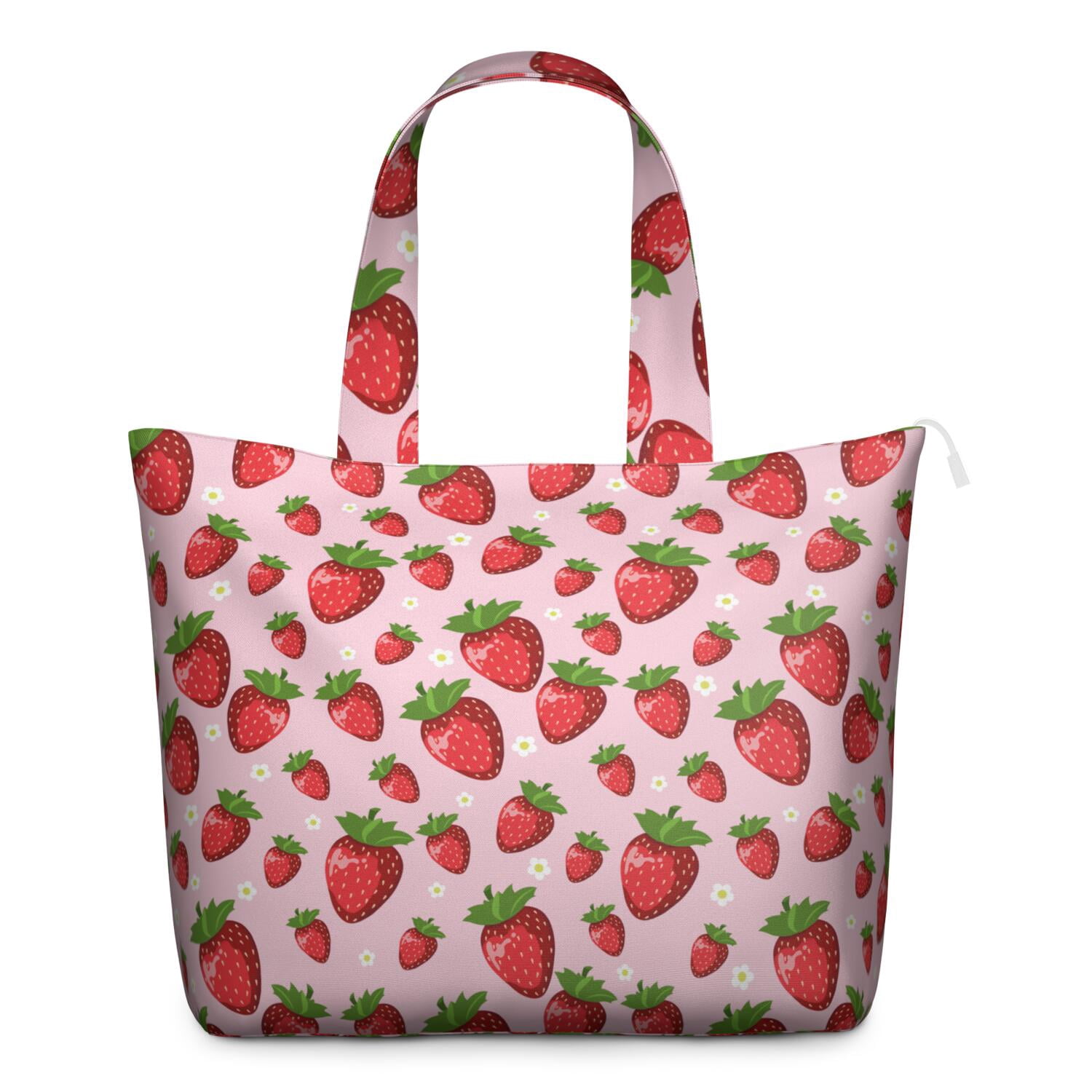 Large Capacity Weekender Bag with Strawberry Lover Fresh Berry Prints ...