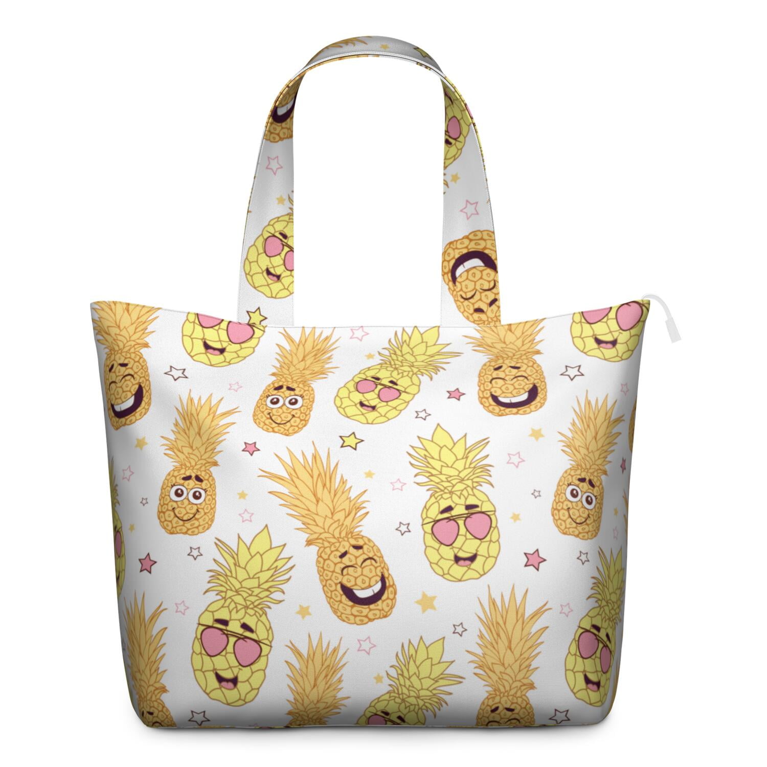 Large Capacity Weekender Bag with Tropical Pineapple Hawaiian Fruit ...