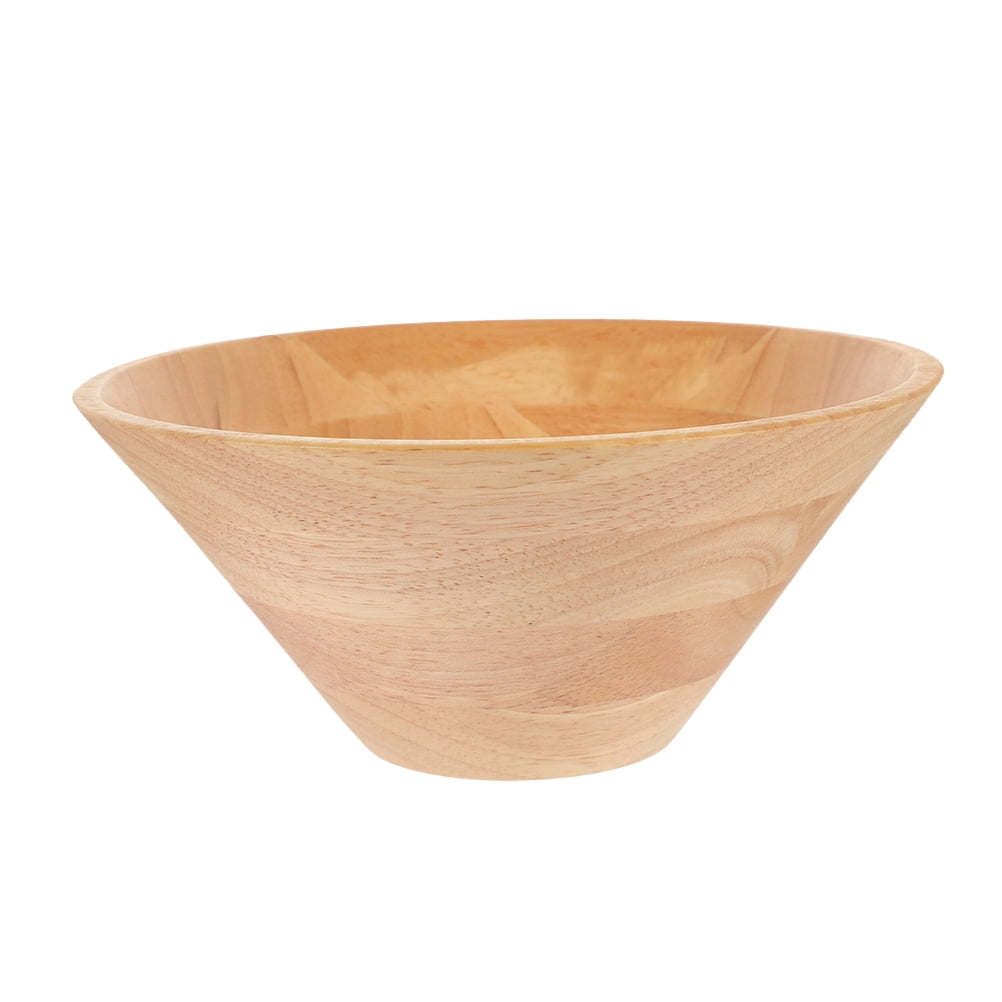 Large Capacity Wooden Bowl Salad Bowl Wood Serving Bowl Appetizer Bowl ...