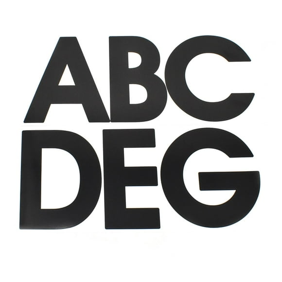 Alphabet Letter Stickers Black