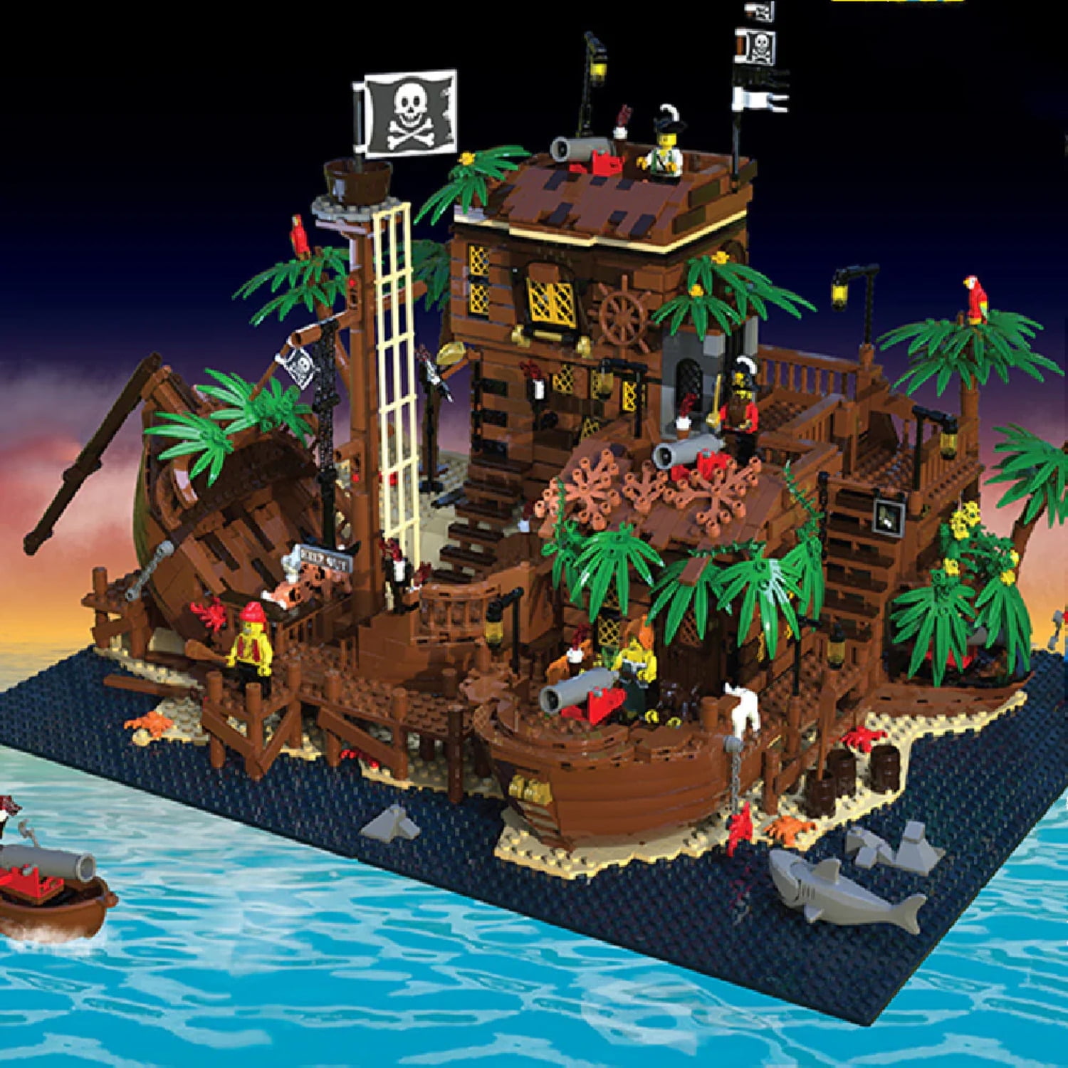 Large Captain Action Shipwreck Caribbean Series Assembled Toys ...