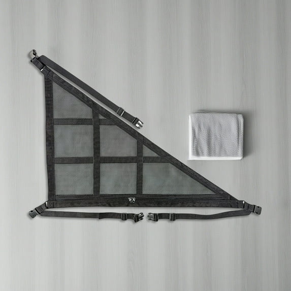 Large Car Roof Mesh Storage Bag,Triangular Design,Breathable Elastic ...