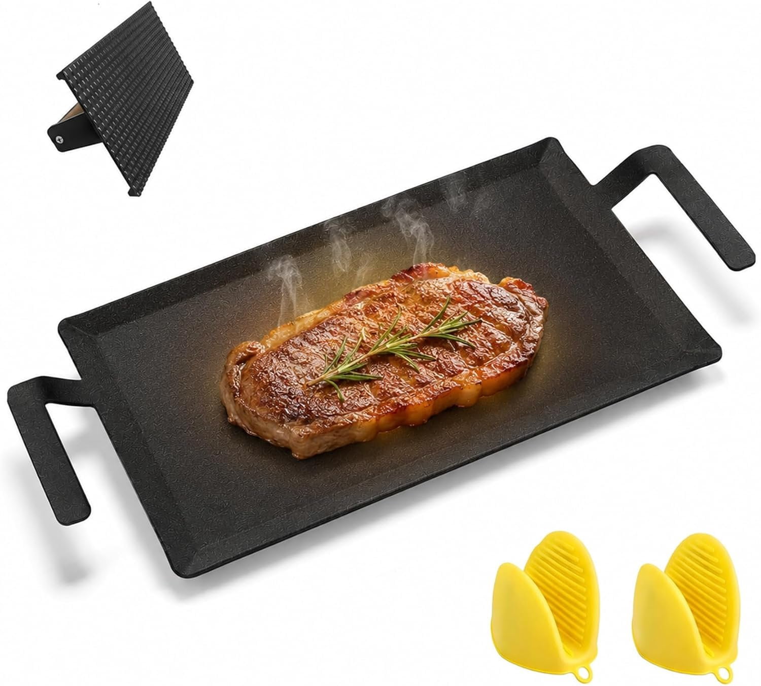 Large Carbon Steel Griddle for Outdoor Gas Grill, Induction, Gas ...