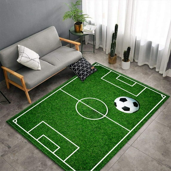 Large Carpet 3D Football Field for Bedroom Living Room Home ration Rug ...