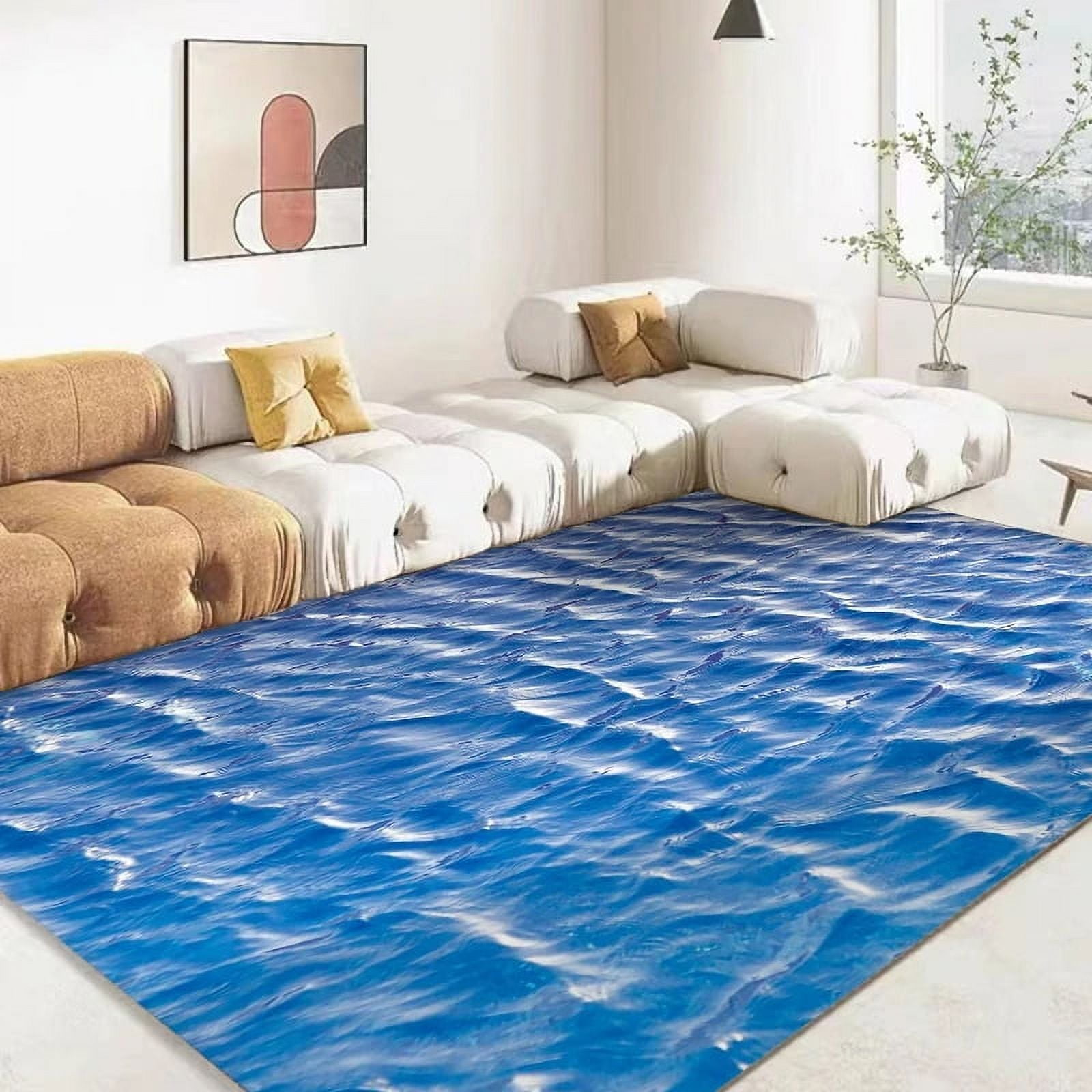 Large Carpet 3D Ocean Sea Water Rug Sea Carpet for Living Room Rugs ...