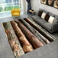 Large Carpet 3D Wood Grain Retro Area Rug Rug for Home Living Room ...