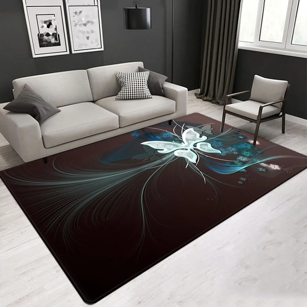 Large Carpet 3D flower butterfly sts sunflower decorative carpet ...