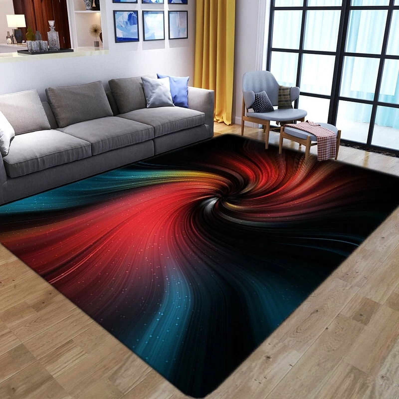 Large Carpet 3d Visual Grid Carpet E-sports Room r Cyberpunk Rug Large ...