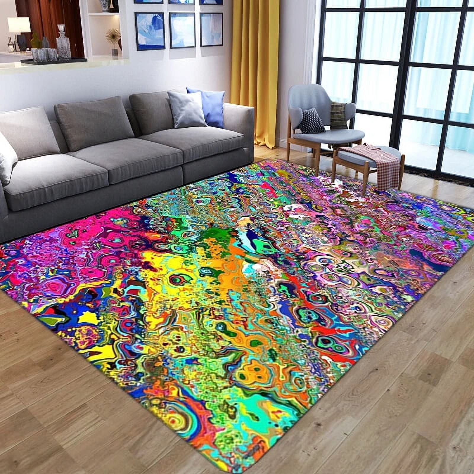 Large Carpet 3d Visual Grid Carpet E-sports Room r Cyberpunk Rug Large ...