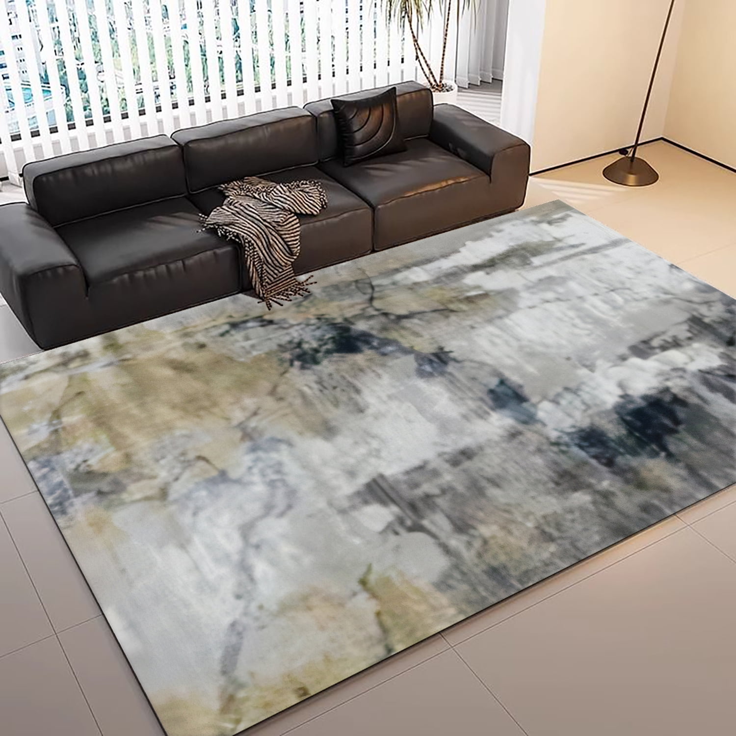 Large Carpet Abstract Ink Living Room ration Carpets Sofa Table Side ...