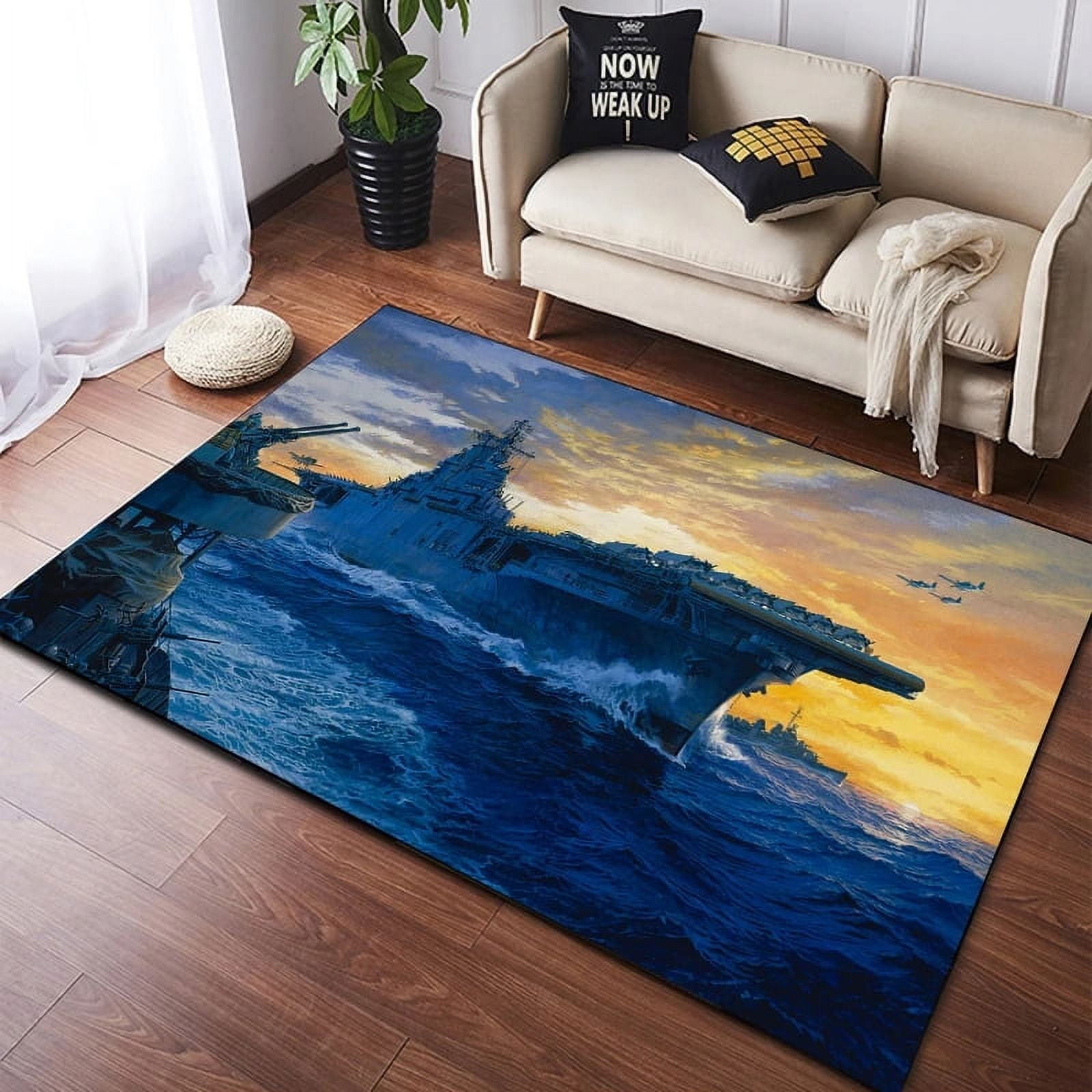 Large Carpet Aircraft Retro Carrier Carpet Kitchen Mat Entrance Door ...