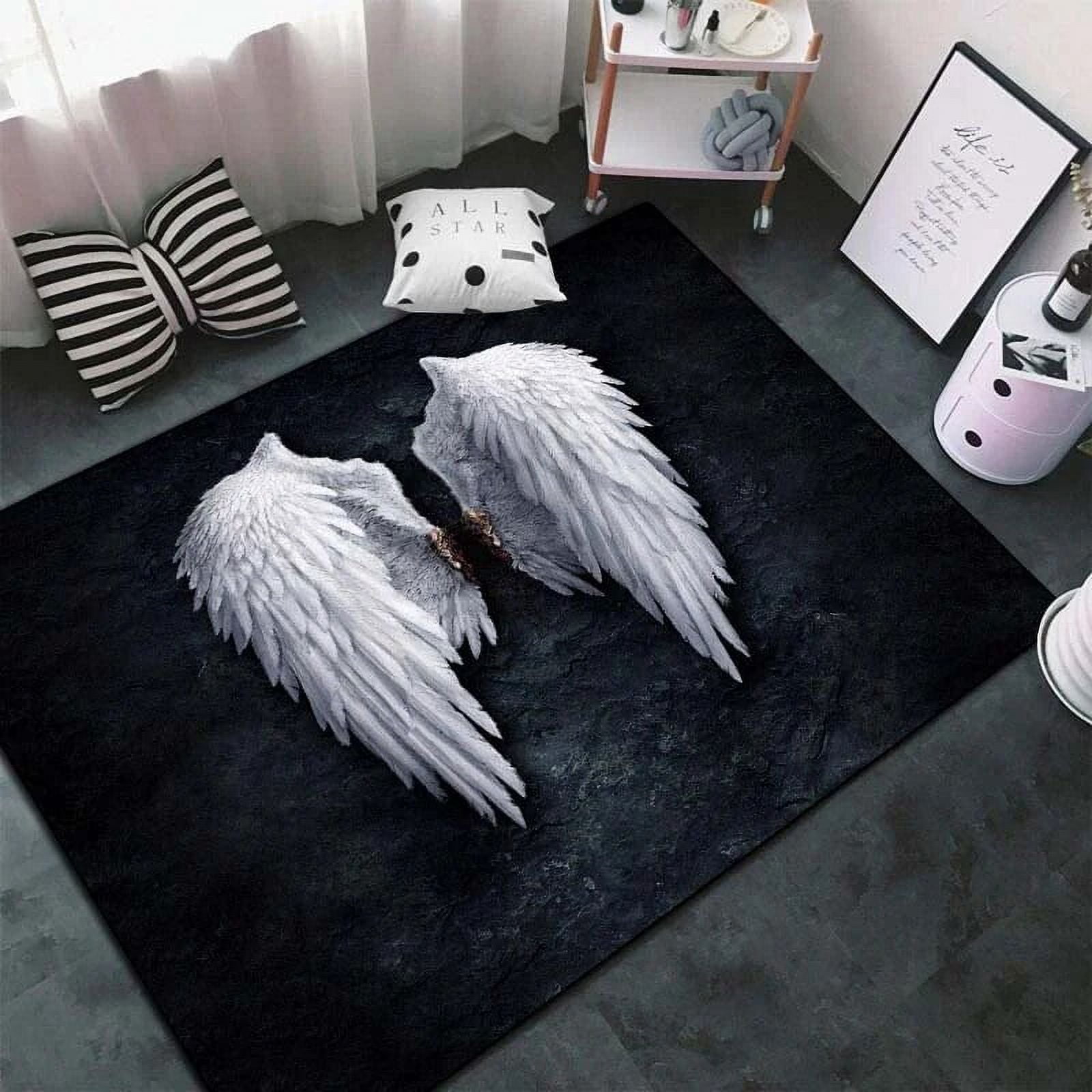 Large Carpet Angel Wings Carpet for Living Room Home ration Sofa Table ...