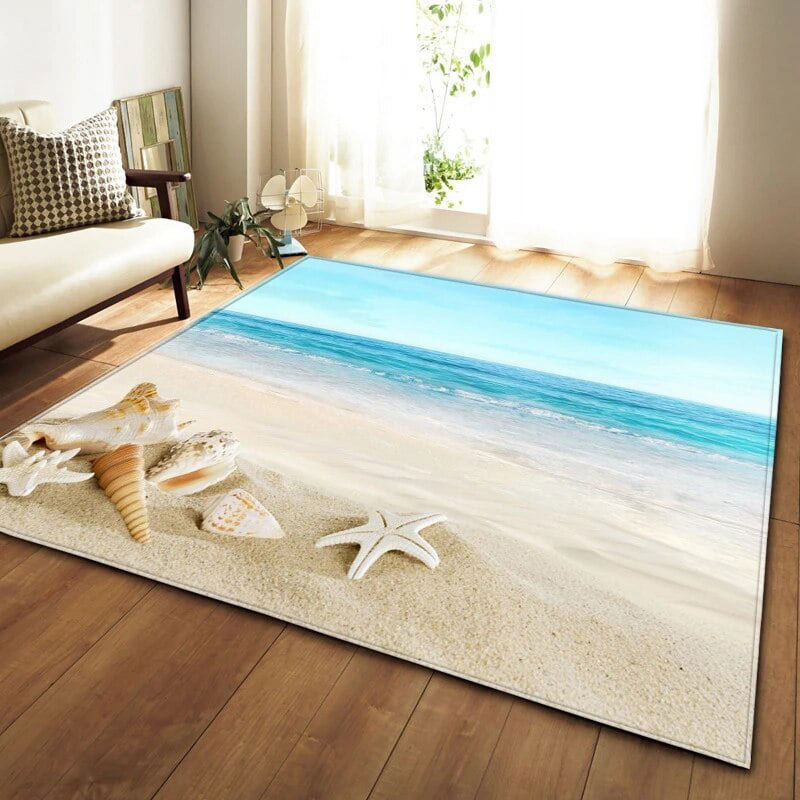 Large Carpet Beach Shell Star Carpet for Living Room Home ration Sofa ...