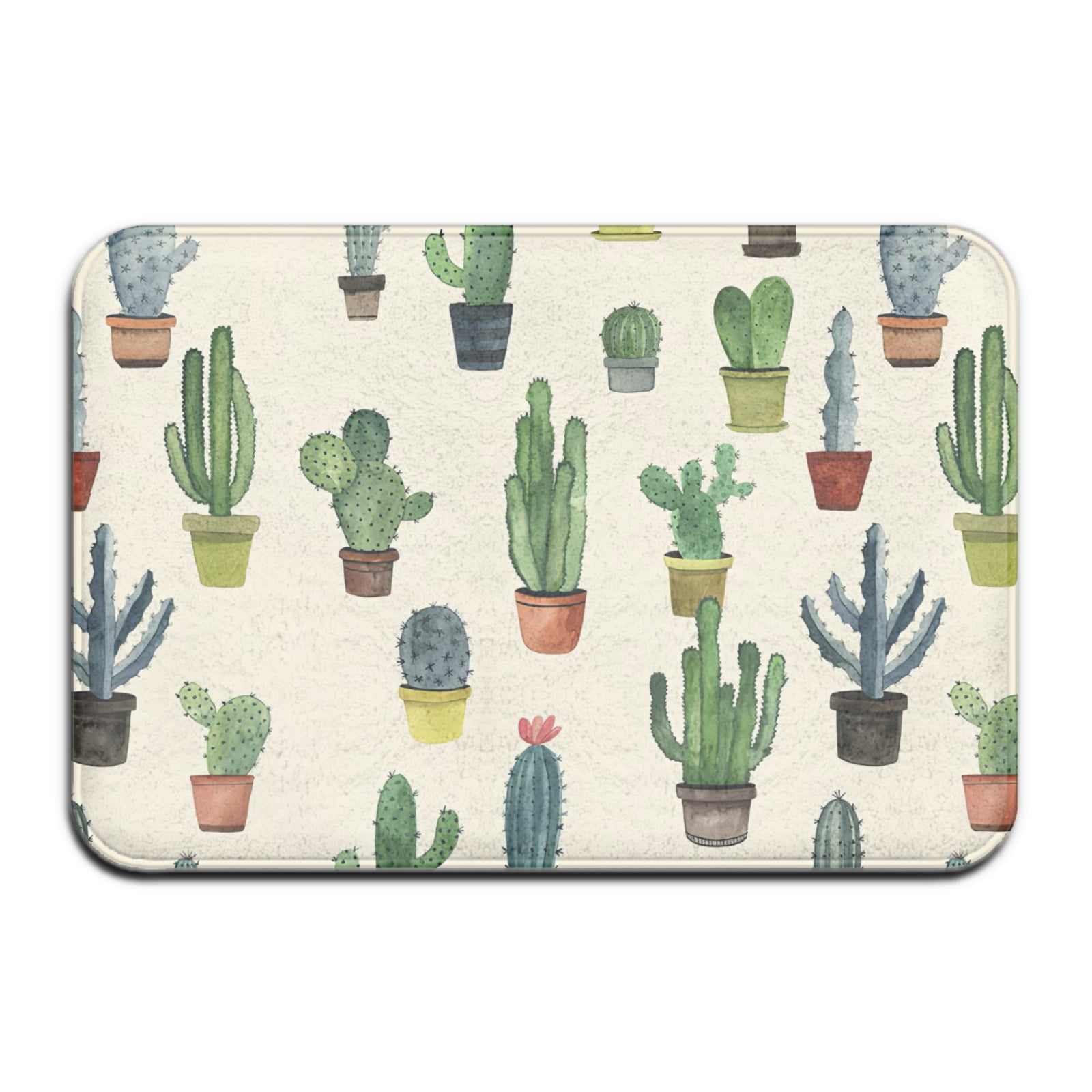 Large Carpet Cactus Printing Mat Entrance Mat Doormat Bathroom Kitchen ...